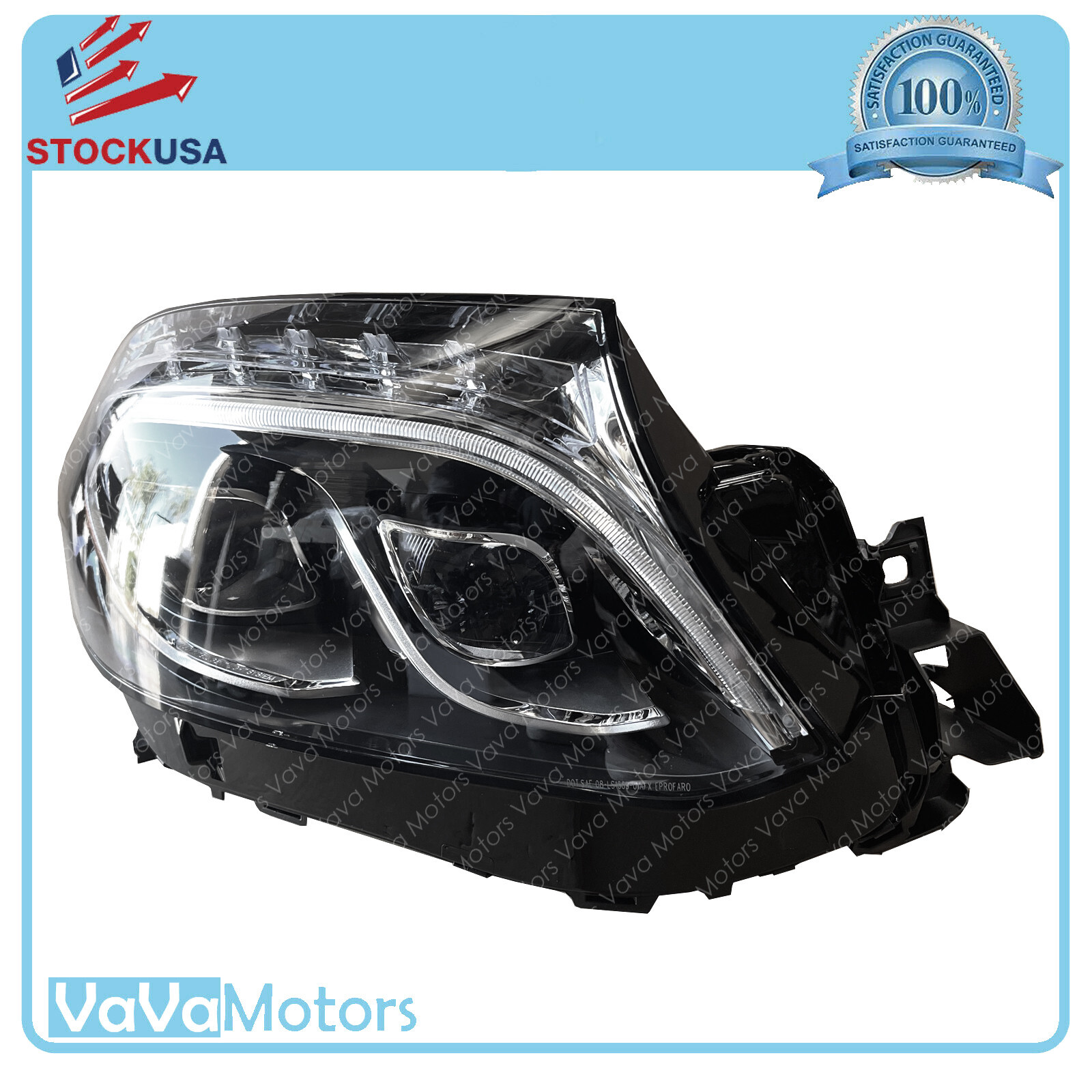 Fits 2017 2019 Mercedes Benz GLS Class Full LED Headlight Assembly ...