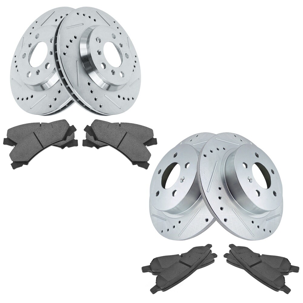 Disc Brake Kit-Performance Ceramic Performance Brake Pad and Rotor Kit ...