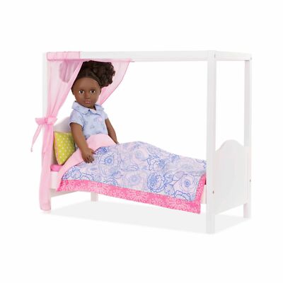 Our Generation My Sweet Canopy Bed for 18" dolls.. | eBay