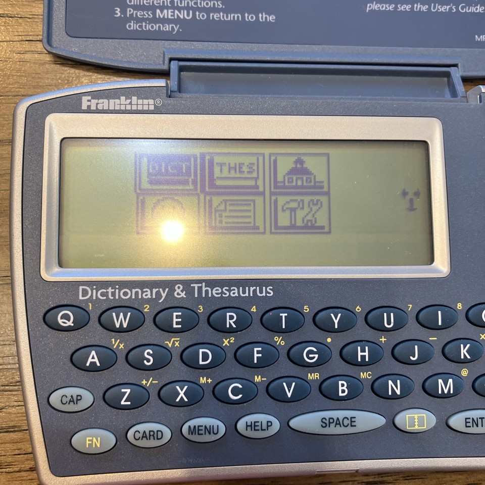 Franklin Merriam Webster Electronic Dictionary and Thesaurus MWD 1450 ...