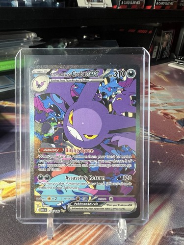 2024 Pokémon Destined Rivals TEAM ROCKET’S CROBAT EX 234/182 SIR TCG ...