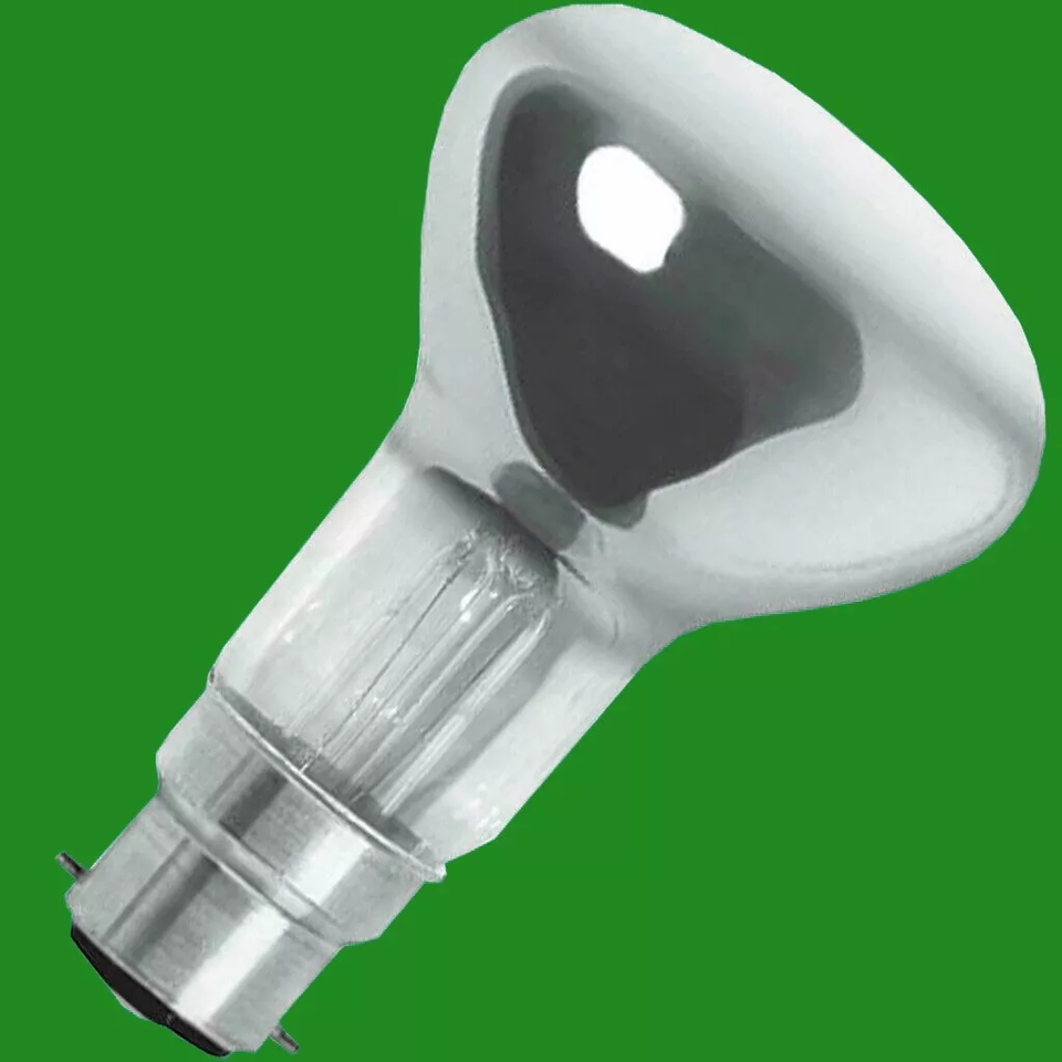 R63 60W B22 BC Bayonet Light Bulbs – Clear Reflector Spotlight Lamps 4 ...