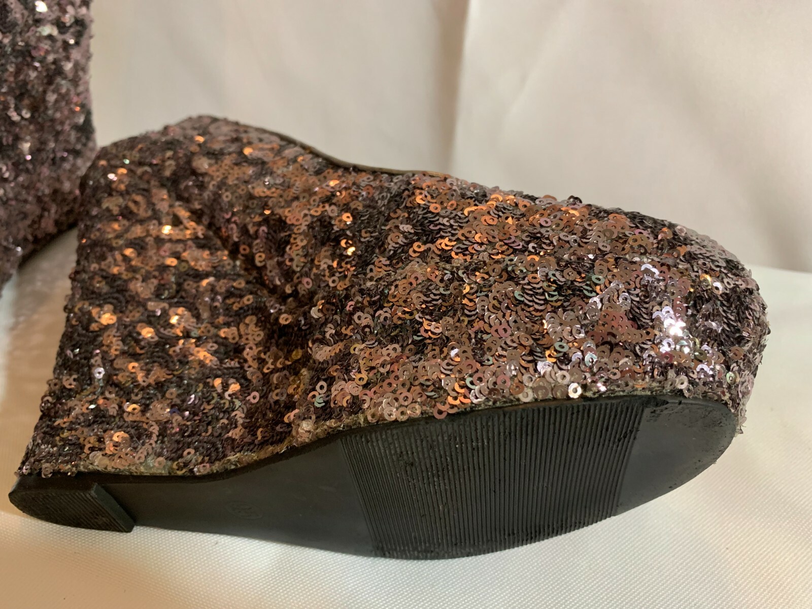 Womens Bongo Rockstar Sequin Platform Shoes 5" tall /… - Gem