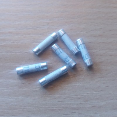 10 x Vintage Audio Fuse 4x15mm 2A, 3A, 4A, 5A Fast Blow Silver 99,9% ...