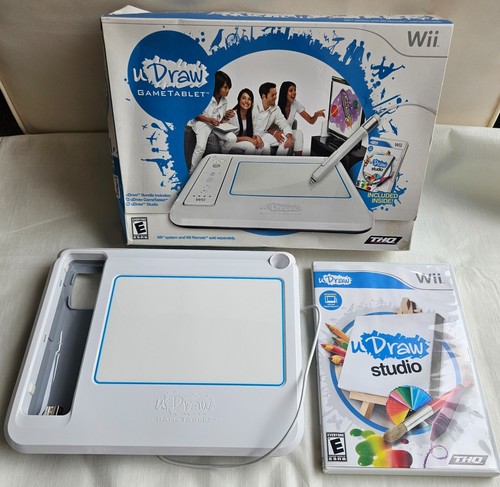 Wii uDraw GameTablet - White - Game Tablet w/ Draw Studio Disc in ...