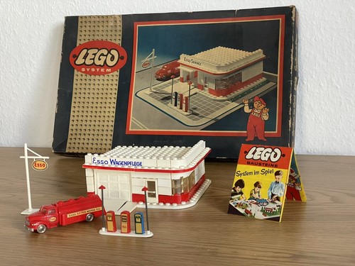LEGO 310-5 Esso Filling Station 1/87 1958 Vintage Mursten 50er Esso ...