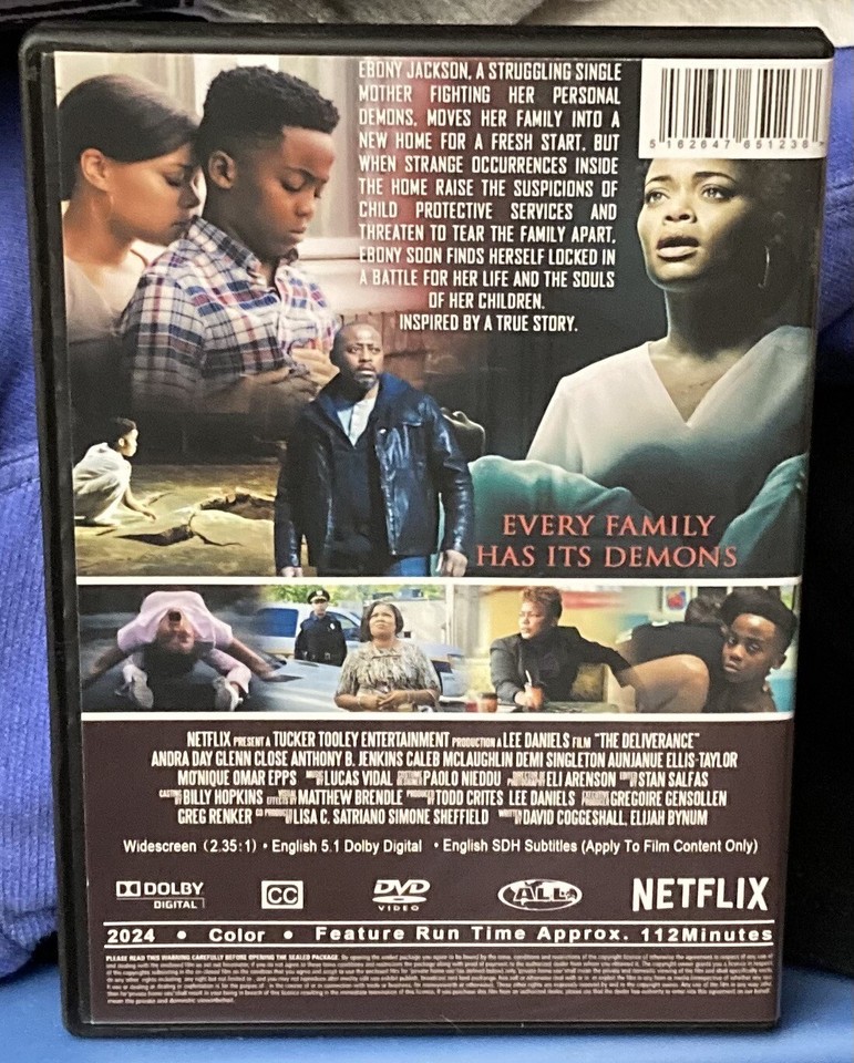 The Deliverance New Release DVD (2024) Glenn Close Mo’Nique Omar Epps ...