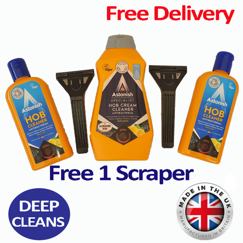 Astonish Hob Cream Cleaner Specialist Formula 500/235 ml Free Hob ...