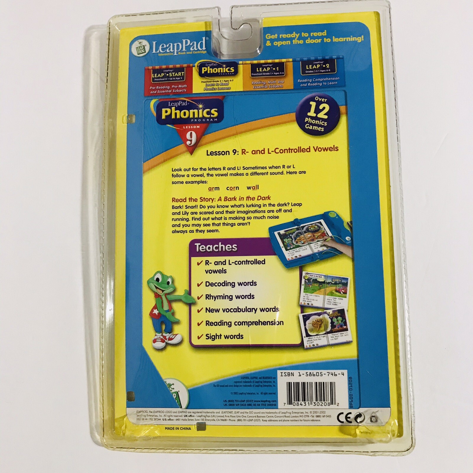 LEAPFROG LEAPPAD PHONICS LESSON 9 A BARK IN THE DARK Age 4-7 Years | eBay