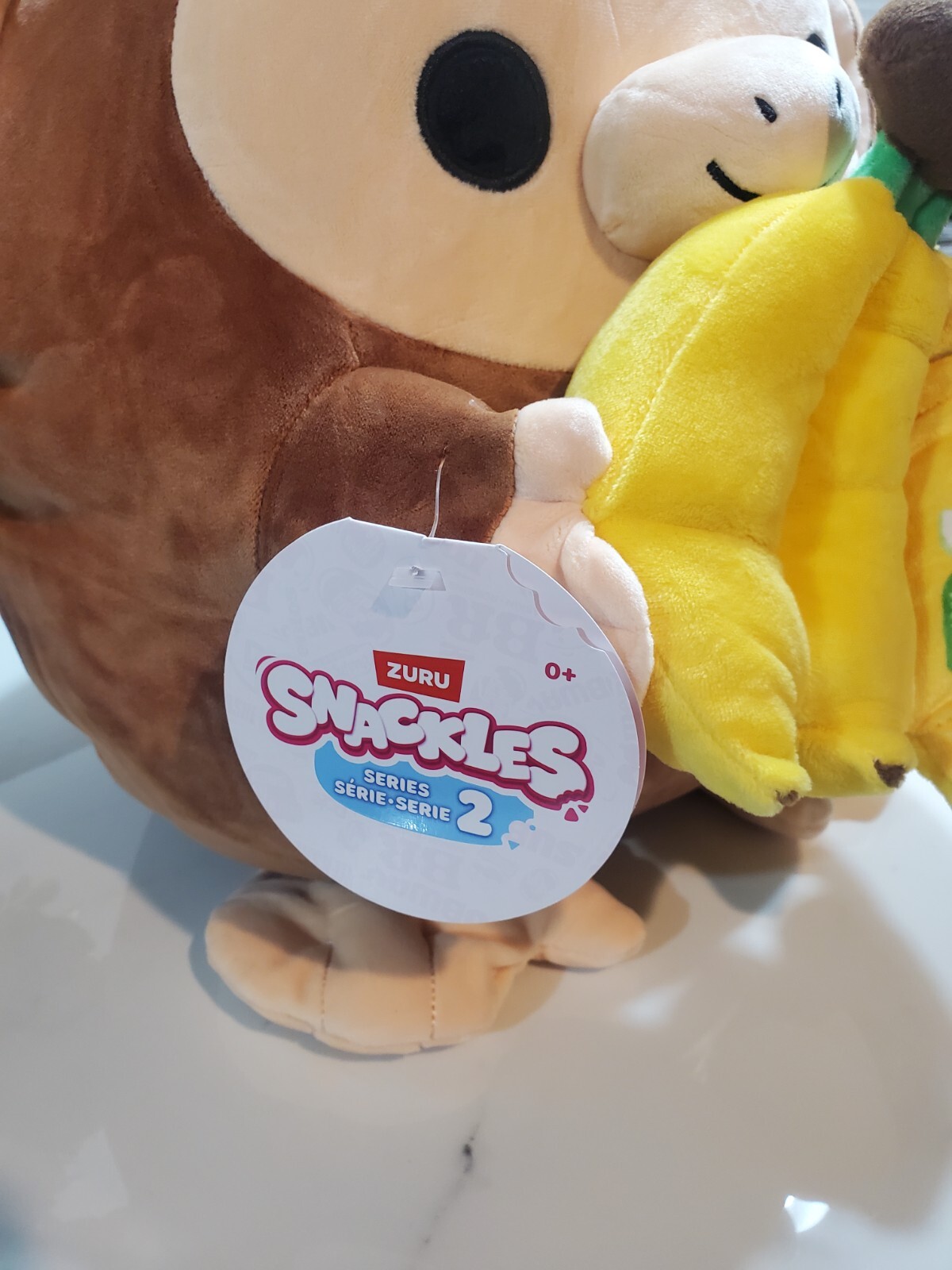 Snackles ~ Monkey 🍌 Dole Banana by ZURU, 12 inches Ultra Soft Plush ...