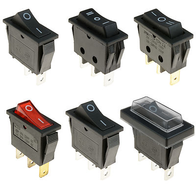 Rectangle Long Rocker Switch + Waterproof Cover 12V Car Dash | eBay