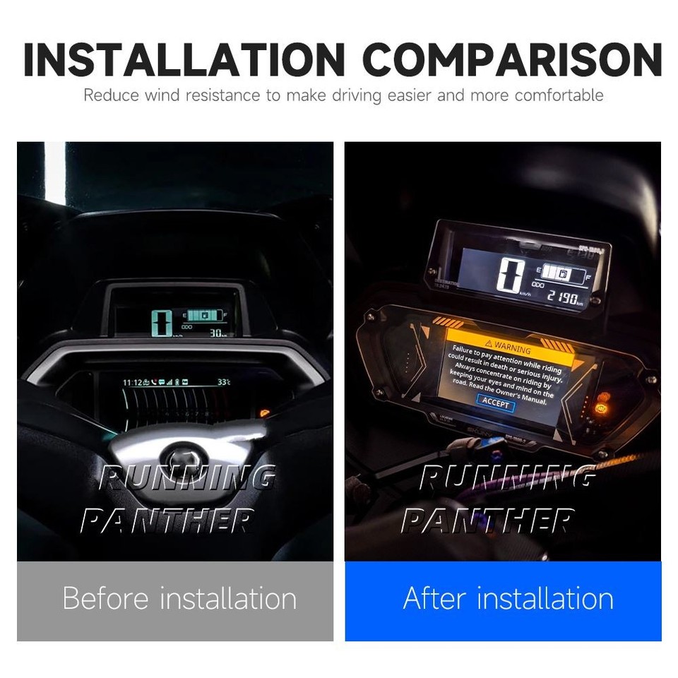 Motorcycle Meter Frame Cover YAMAHA XMAX 300 xmax300 Instrument Screen ...