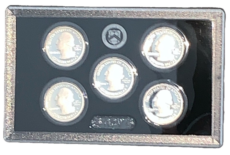 2011 ATB Silver Quarter Proof Set – 5 Coins – Original Box & COA – .90 ...