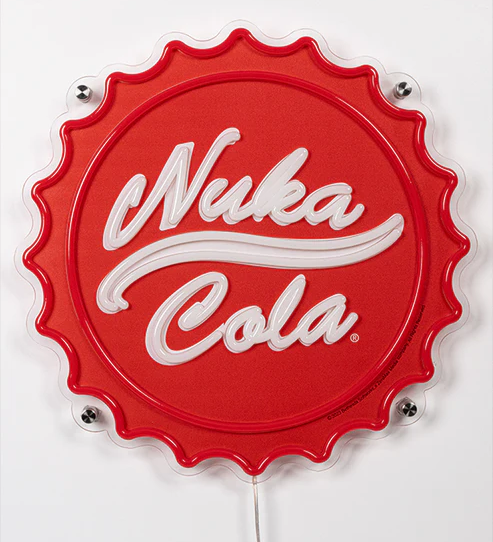 Fallout Enjoy Nuka Cola LED Wall Art Bottle Cap Light Up Official Sold ...