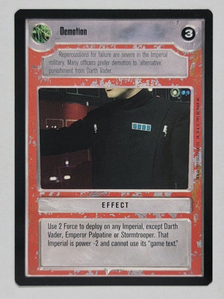 Star Wars CCG Premiere Limited BB Rare & Uncommon LS Light Side Singles ...