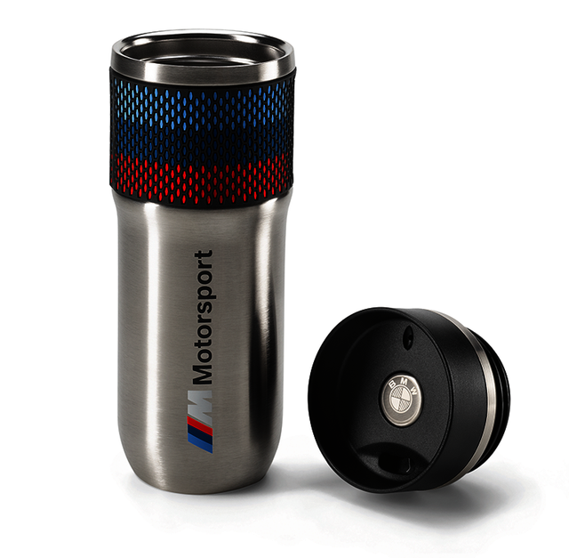 BMW M Motosport 450ml Thermobecher - Silber/Schwarz (80235A0A719 ...