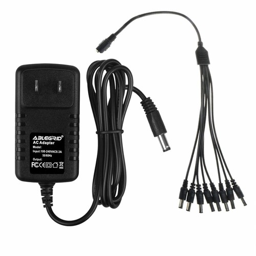 Ablegrid 8-to-1 Power Cable Splitter AC Adapter For Lorex ACC-U81 ...