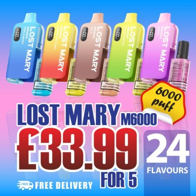 Lost Mary BM6000 Disposable Vape Rechargeable vape kit 6000 Puffs 20mg ...