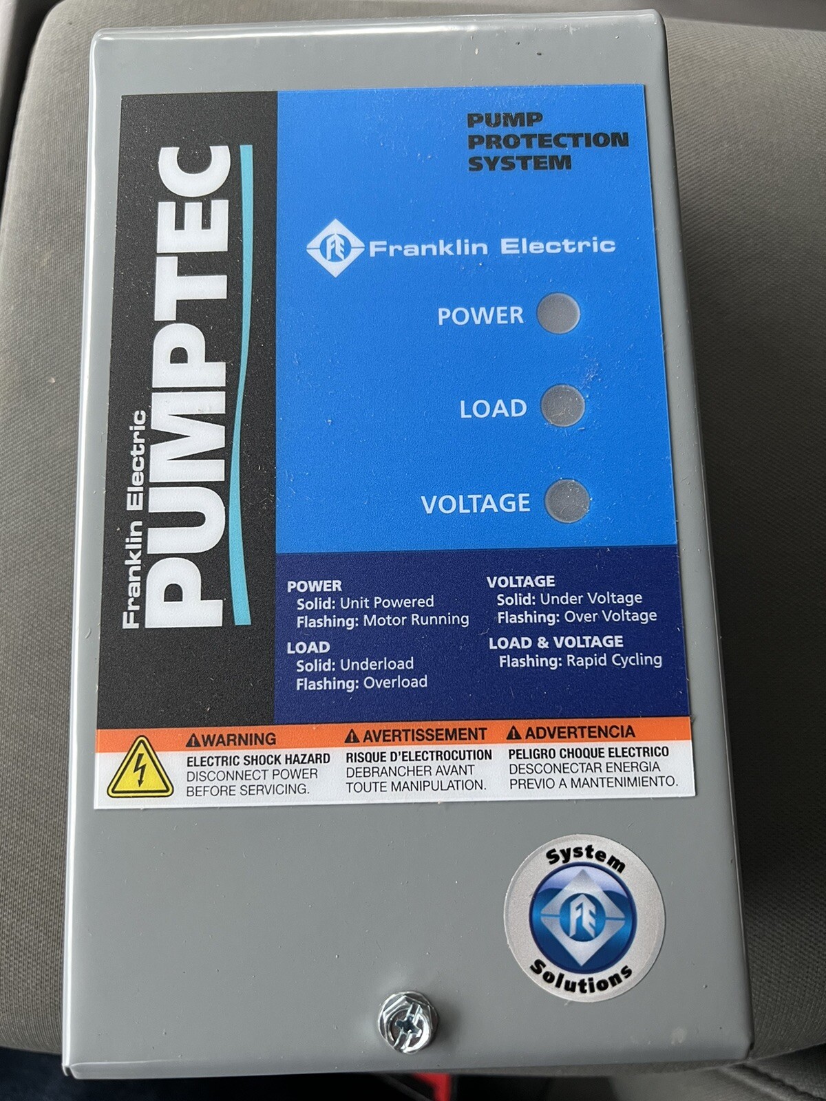 Franklin PumpTec Low Water Protection System 5800020610 for Submersible Pumps | eBay