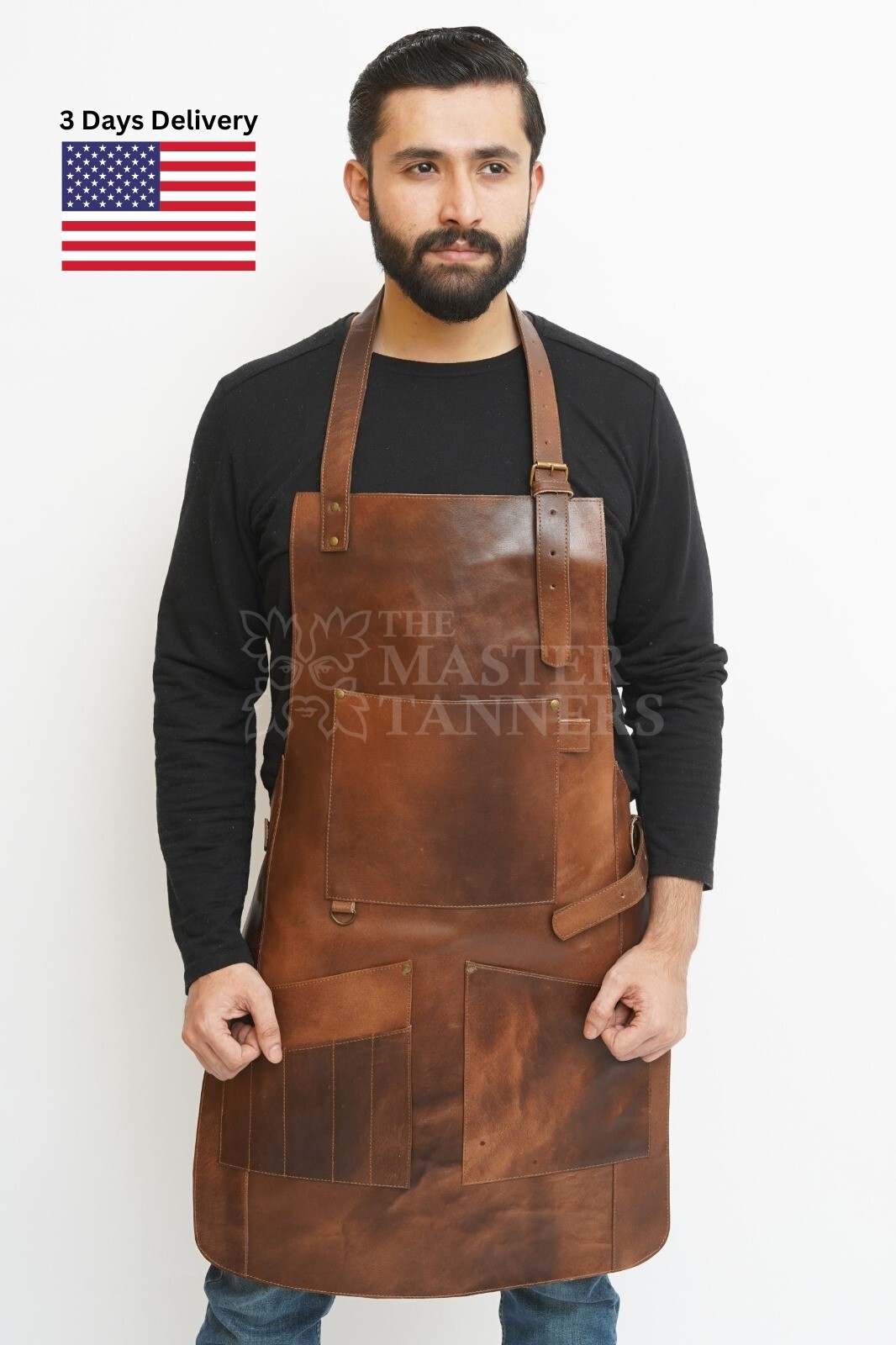 Heavy Duty Leather Tool Aprons for Men & Women Chef BBQ Cooking ...