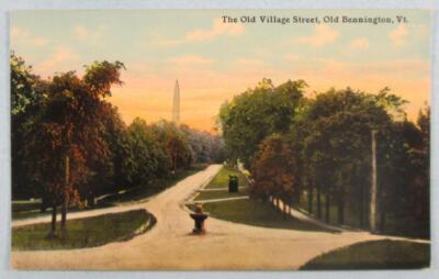 The Old Village Street, Old Bennington, VT Vermont Postcard (#5145) | eBay