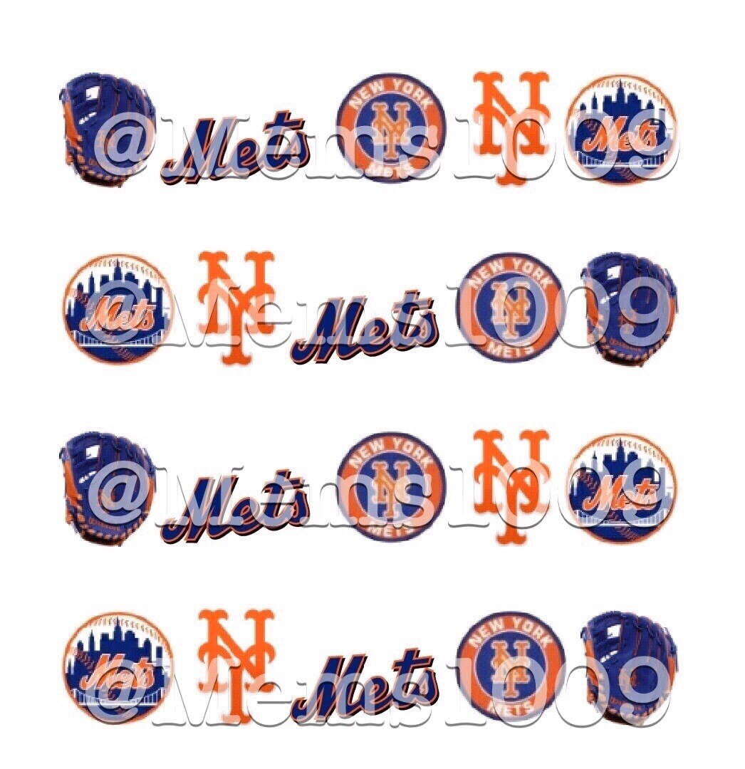 NY Mets Nail Art (WATER DECALS) Mets Nail Art Decals | eBay