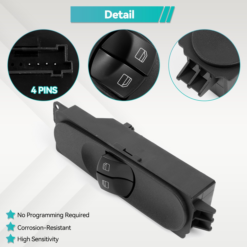 FOR MERCEDES-BENZ SPRINTER Electric Window DRIVER SIDE Switch Button ...