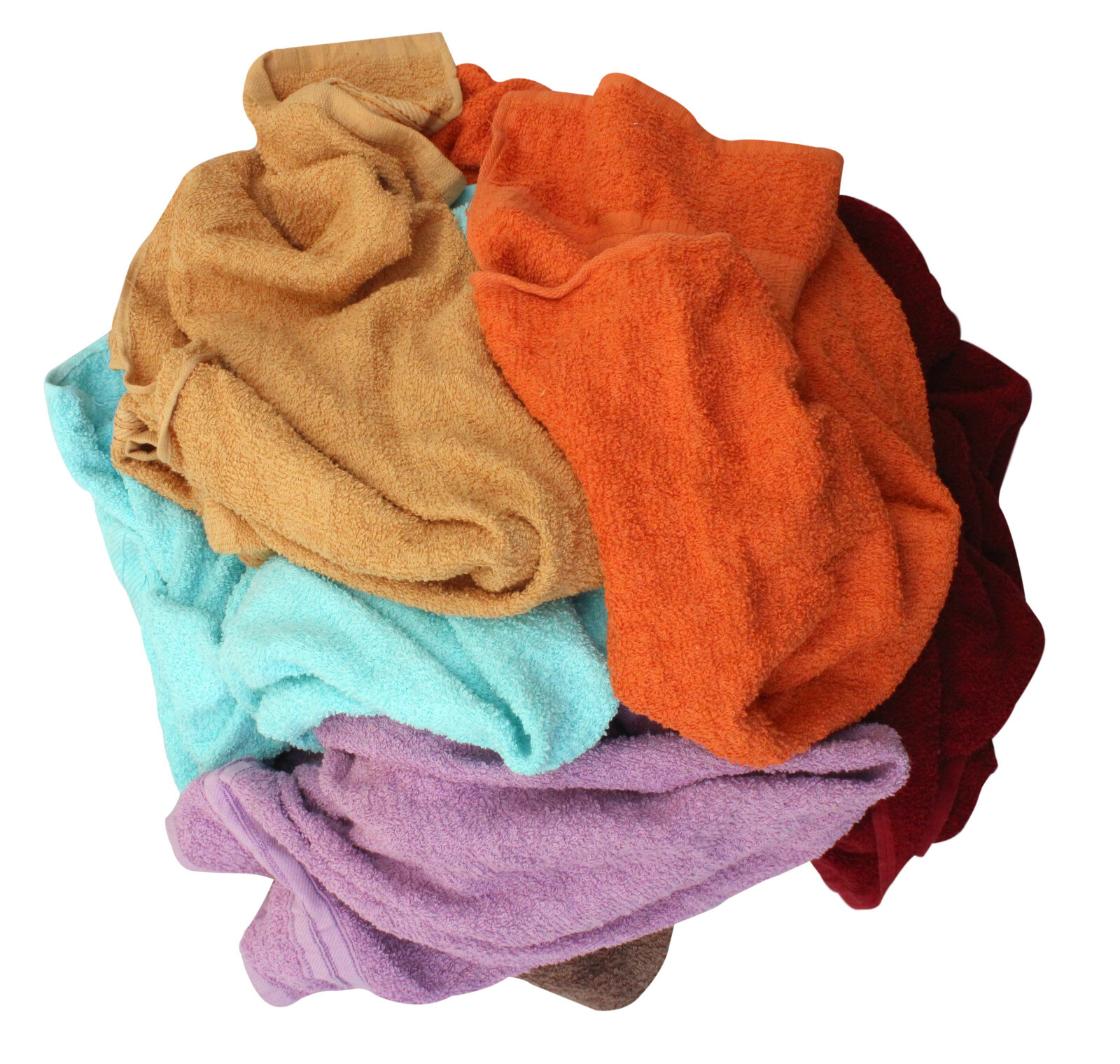 10KG Coloured Terry Towel Cut Wiping Cloth Mechanic Polishing Bodyshop ...