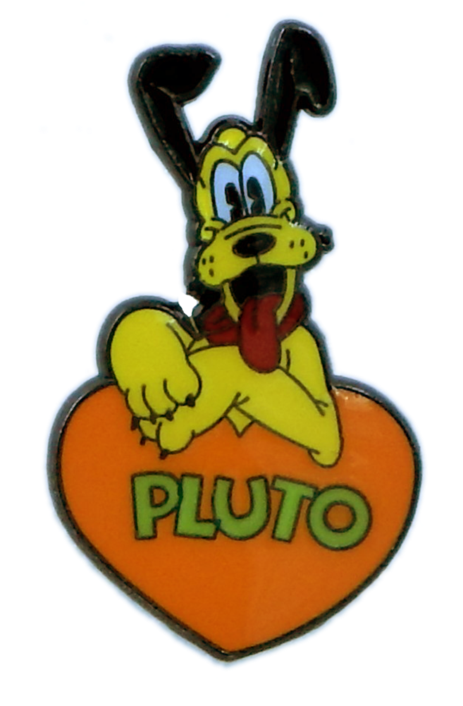 Pluto Dog Holding Heart Name Individual Disney Parks Trading Pin ...