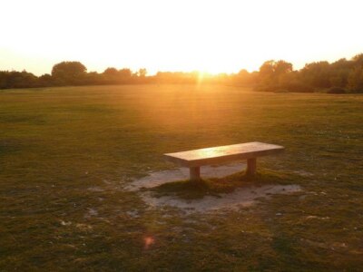 Photo 6x4 West Howe: sunset over Turbary Common Bourne Valley Looking ...