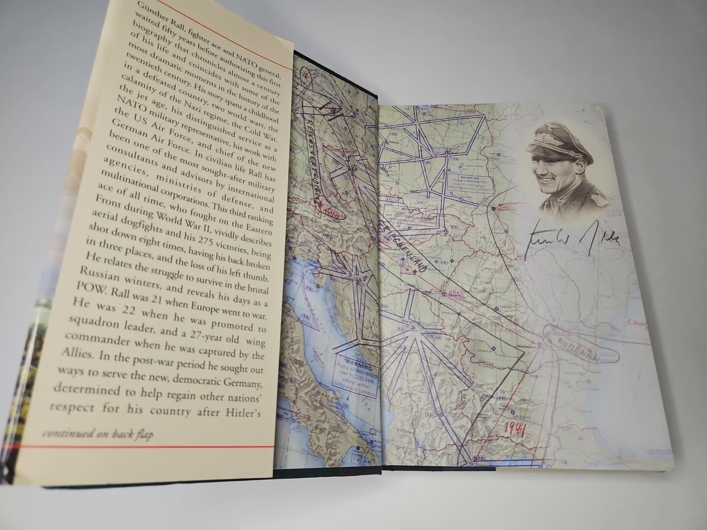 Gunther Rall A Memoir Luftwaffe Ace & NATO General HCDJ Signed 1st FREE ...