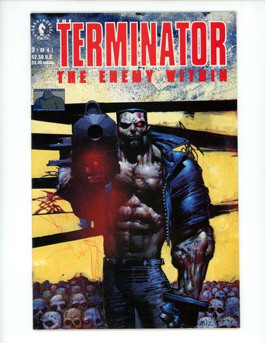 Terminator Enemy Within #3 1992 VF Simon Bisley Dark Horse Mary Rall ...