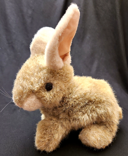 VINTAGE 1997 TY Bunny Rabbit 10” Realistic Beanie Classic Brown Plush ...