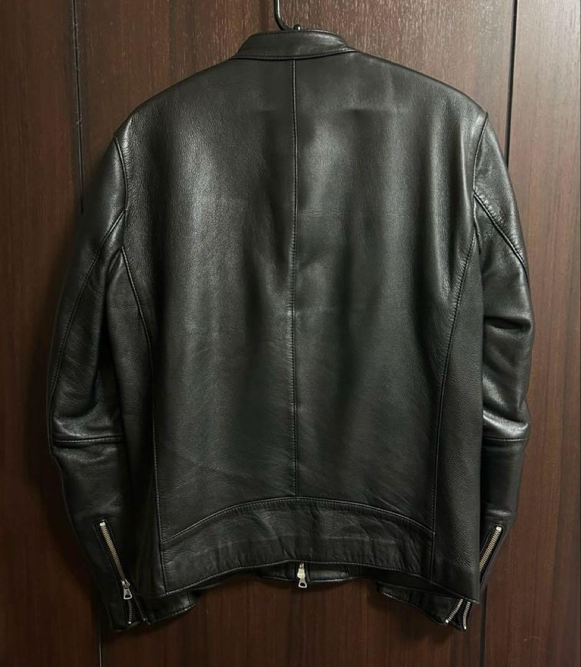 STUDIOUS Leather Blouson Jacket Men’s Sheep Skin Black Size 3/L Used ...