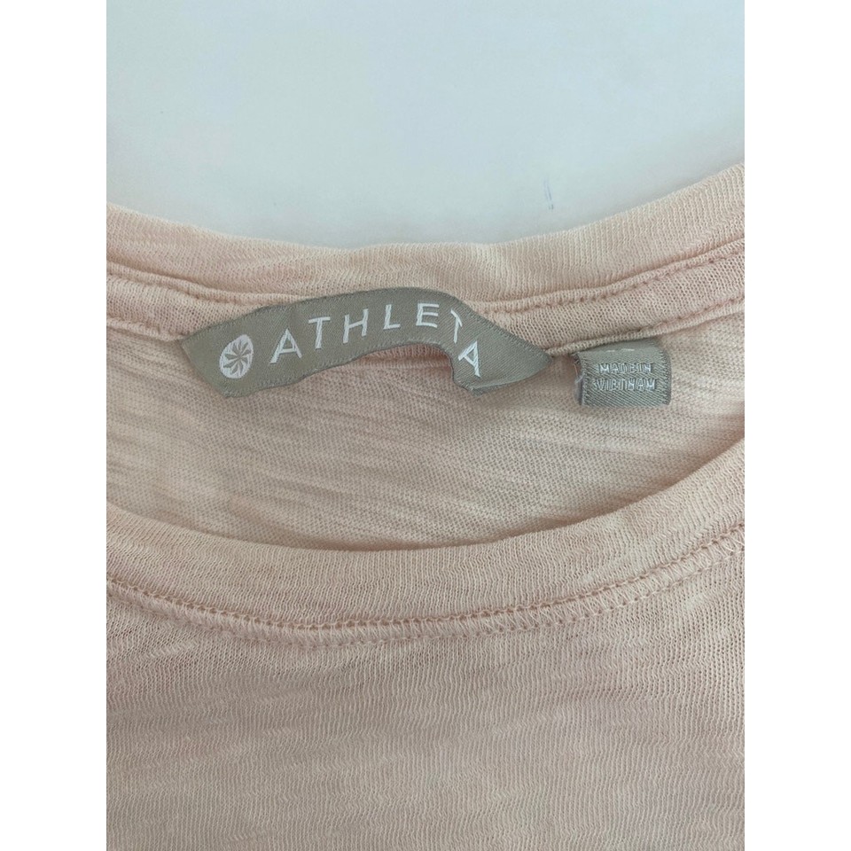 Athleta Tank Top Cut-Out Back Peach Athleisure Workout Women's Size XS ...