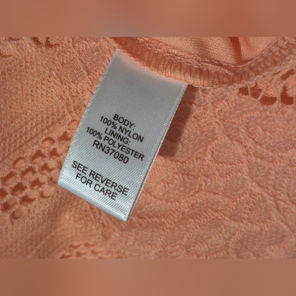 CATO | Coral/Peach Lace | 14-16W | eBay