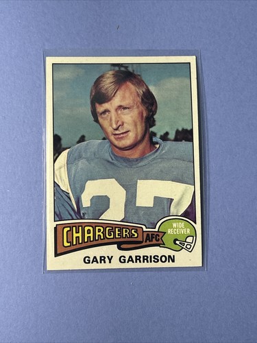 1975 Topps Football #230 Gary Garrison - San Diego Chargers - EXNM | eBay