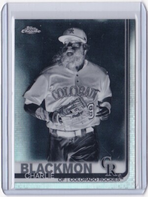 2019 Topps Chrome Charlie Blackmon Sepia Refractor Card #160 Mint | eBay