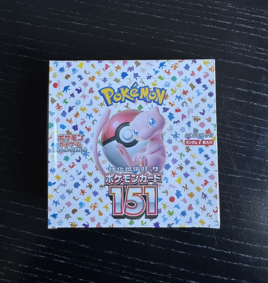 Pokemon TCG Japanese 151 Booster Box Factory SEALED Pokemon Card SV2A ...