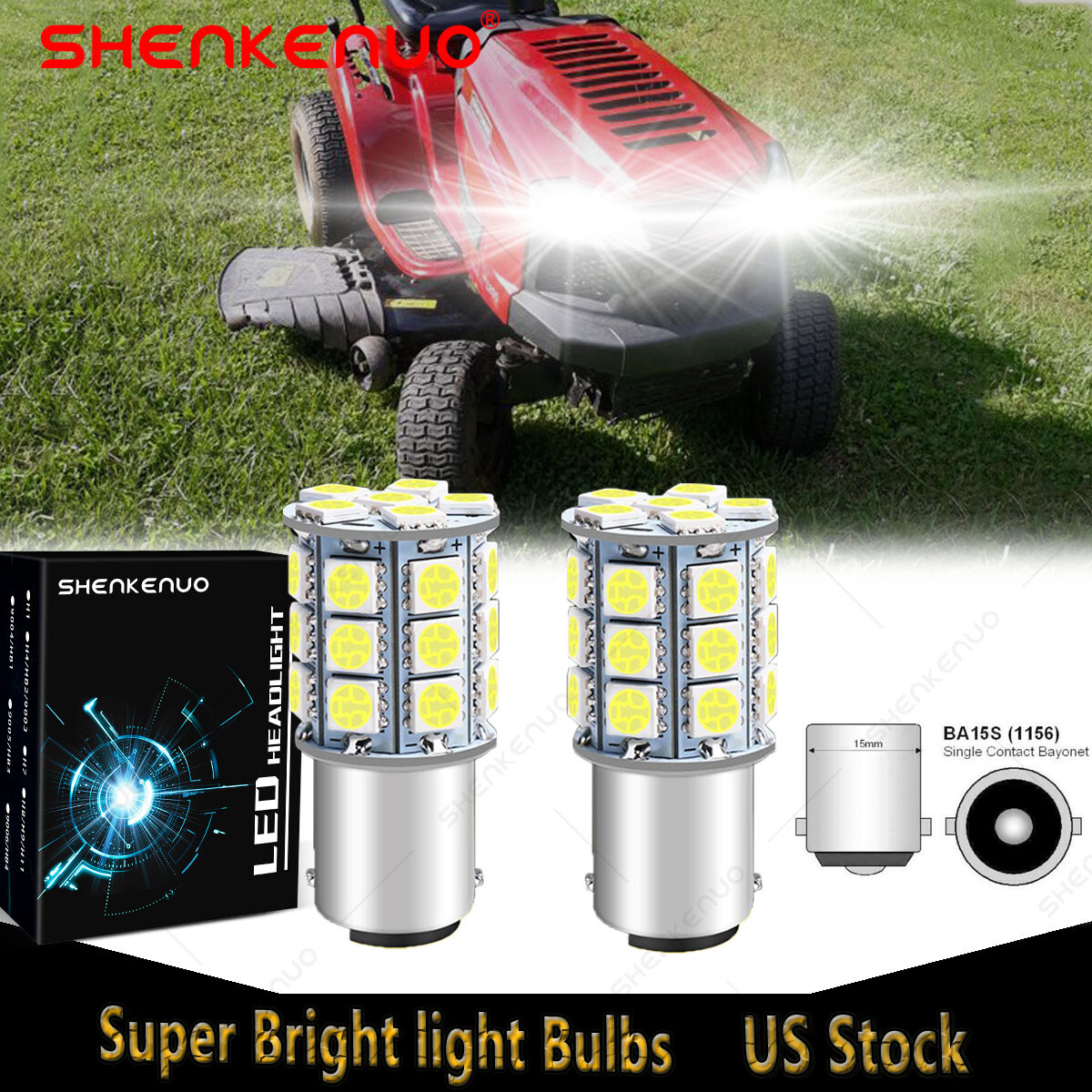 2 SUPER LED light bulb for Troy-Bilt Storm Vortex Arctic snowblower ...