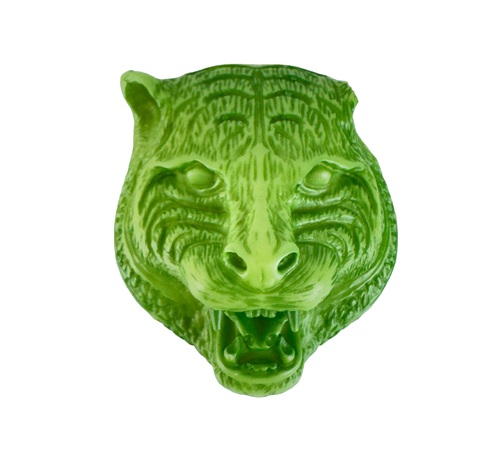 Gucci Auth Green Resin Feline Head Brooch Pin Costume Jewelry AS IS | eBay