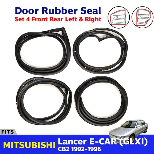 For Mitsubishi Lancer E-CAR CB2 4D 1992-96 Door Rubber Weatherstrip Set ...