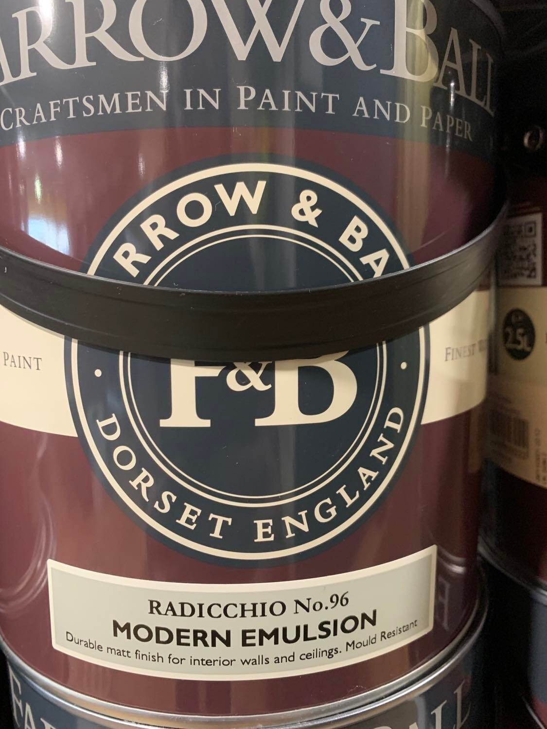 Farrow and Ball Radicchio Modern Emulsion 2.5l paint | eBay UK
