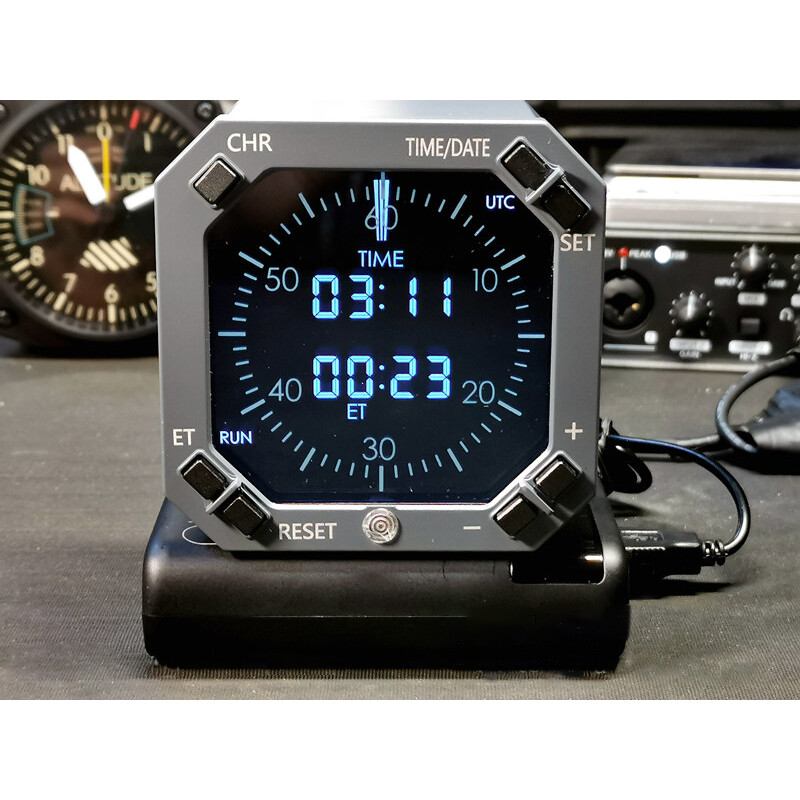 Boeing 737 Flight Simulator Aviation Instrument Alarm Clock Bluetooth ...