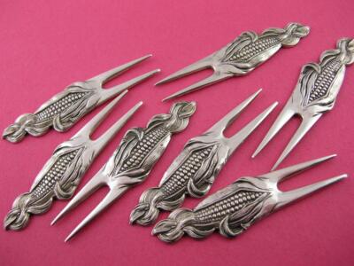 Sterling WATSON figural Corn Holder - ear of corn handle ~$48 each | eBay