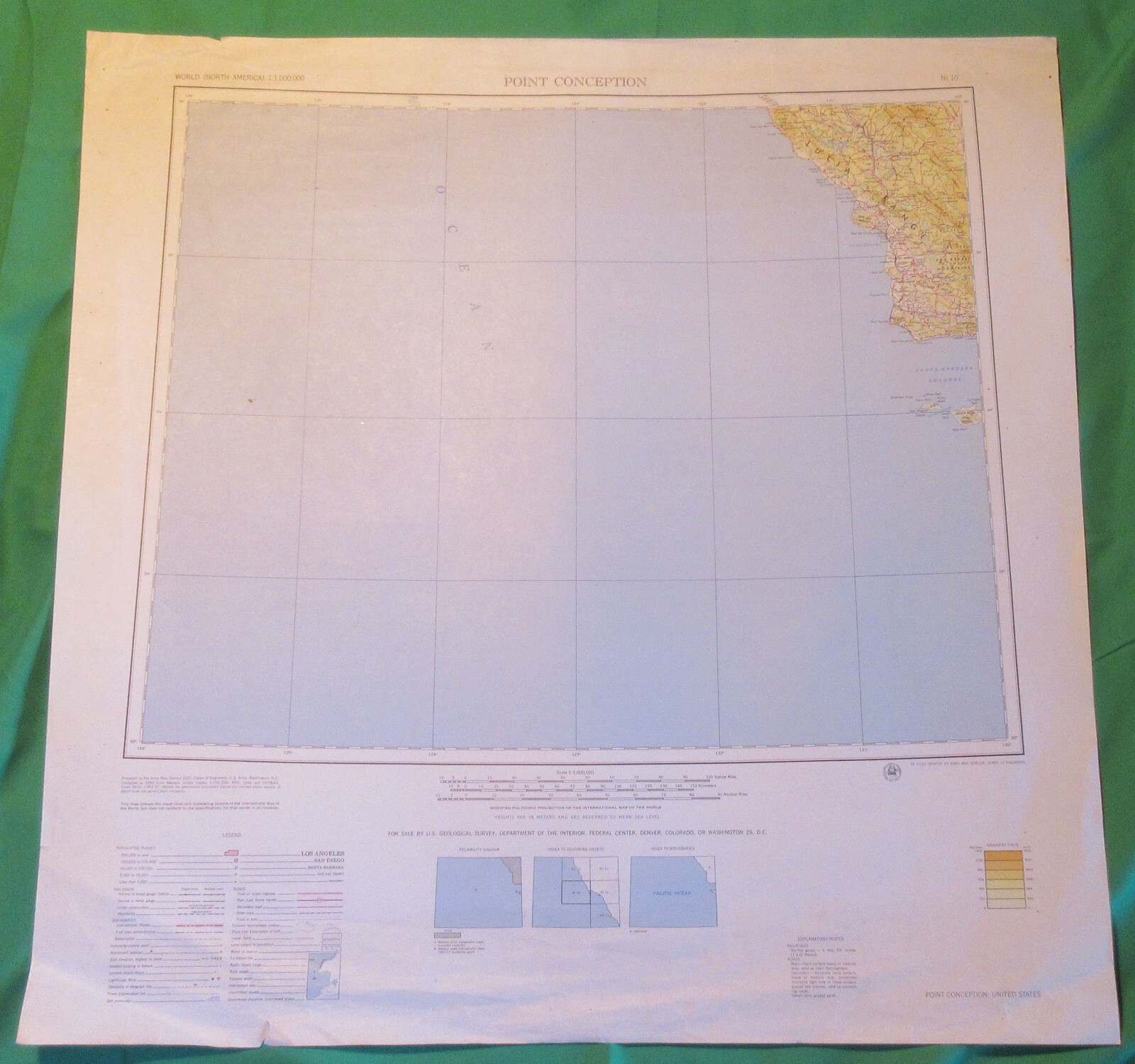 Point Conception California USGS Topographic Paper Map 1959 Survey 27 ...