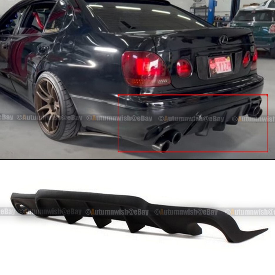For 98-05 GS300 GS400 GS430 Unpainted Rear Lower Bumper Diffuser Lip ...