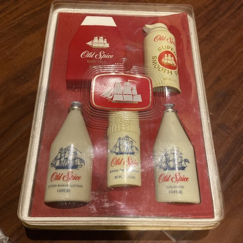 Vintage Old Spice Ship Recovery 1794 Men’s Box Set No. 3328 Cologne Bar ...