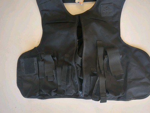 Second Chance Black Tactical Bulletproof Vest Carrier No Panels Size M ...