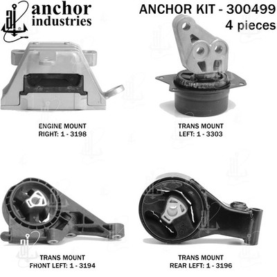 Anchor 300499 Engine Mount Kit | eBay